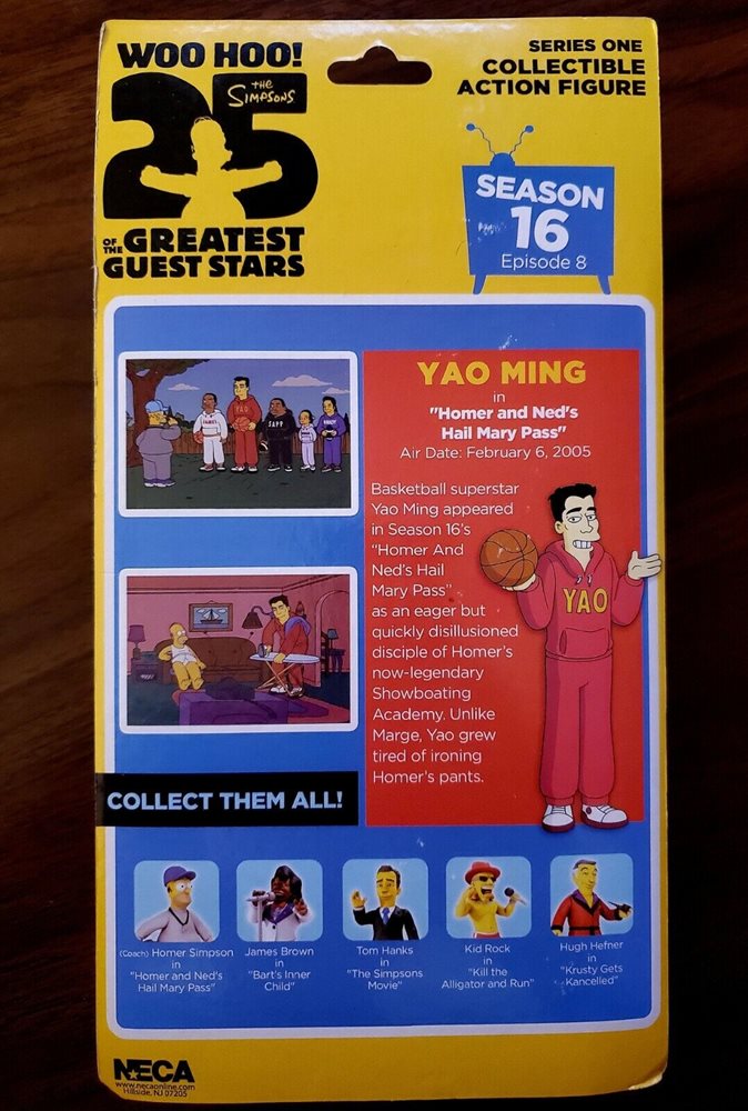 THE SIMPSONS 25 Greatest Yao Ming Guest Stars Series 1