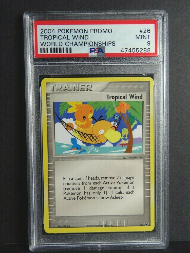 PSA 9 Tropical Wind Pokemon Worlds 2006 Promo Psyduck 0