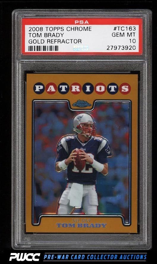 Auction Prices Realized Football Cards 2008 Topps Chrome Tom Brady GOLD ...